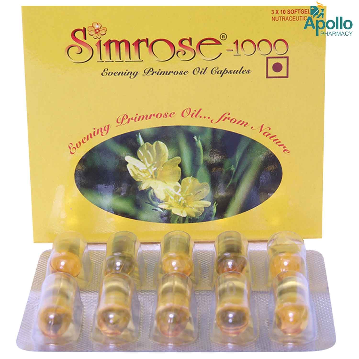 Simrose-1000 Capsule 10's Price, Uses, Side Effects, Composition ...