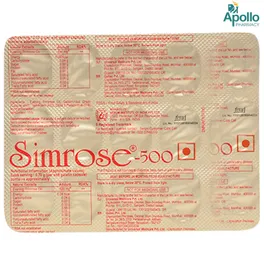 Simrose-500 Capsule | Uses, Side Effects, Price | Apollo Pharmacy