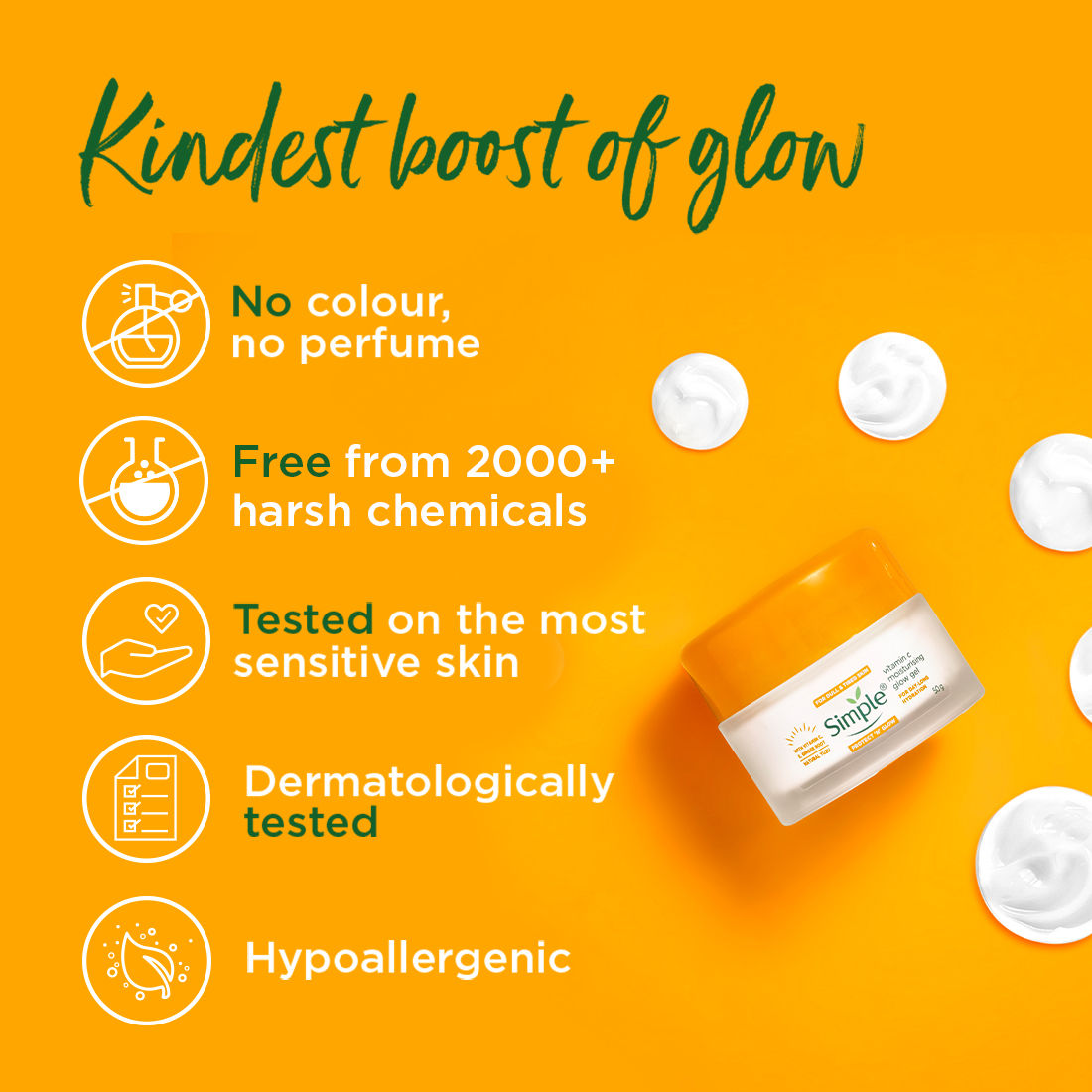 Simple Protect N Glow Vitamin C Moisturising Glow Gel, 50 gm Price ...