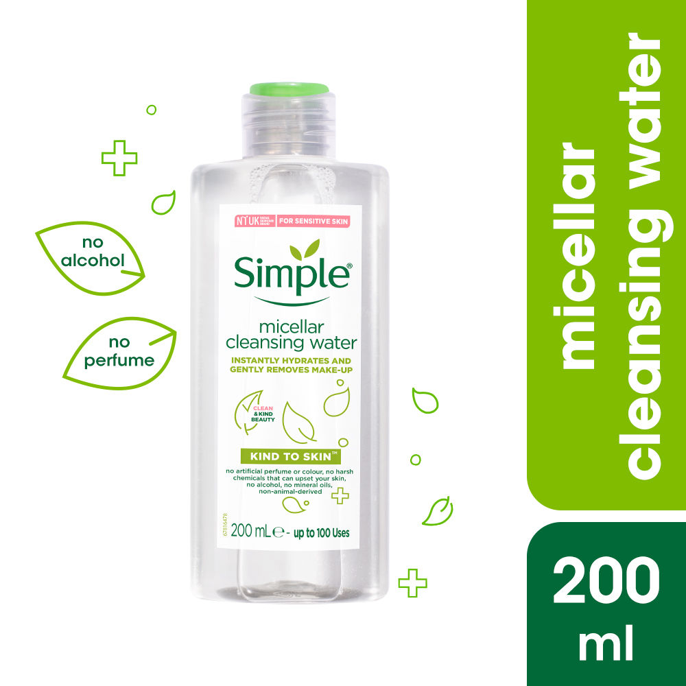 Buy Simple Kind To Skin Micellar Cleansing Water, 200 ml | 19 Minutes ...
