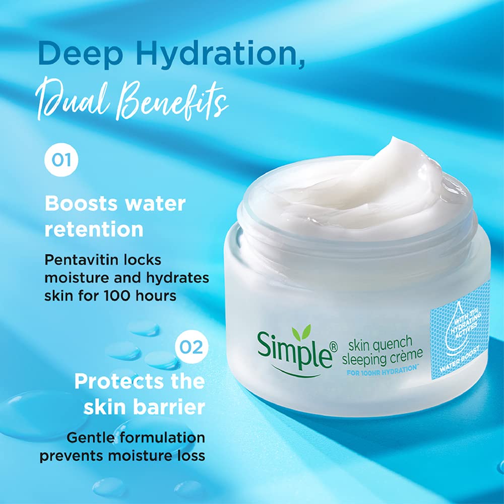 Simple Water Boost Skin Quench Sleeping Creme, 40 gm Price, Uses, Side ...