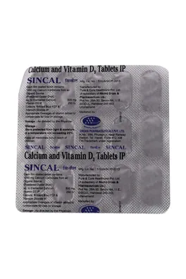 Sincal 500 mg Tablet | Uses, Side Effects, Price | Apollo Pharmacy