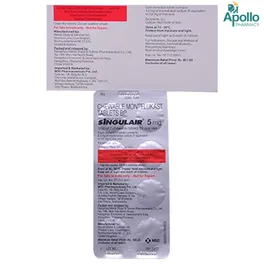Singulair 5 Tablet | Uses, Side Effects, Price | Apollo Pharmacy