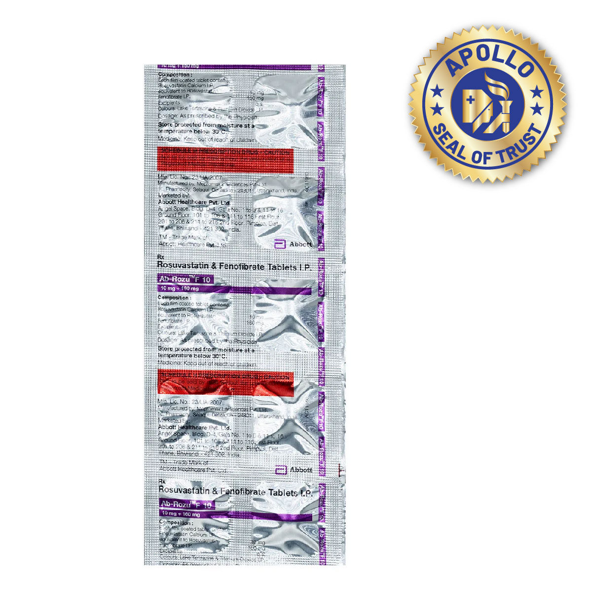 AB-Rozu F 10 Tablet | Uses, Side Effects, Price | Apollo Pharmacy