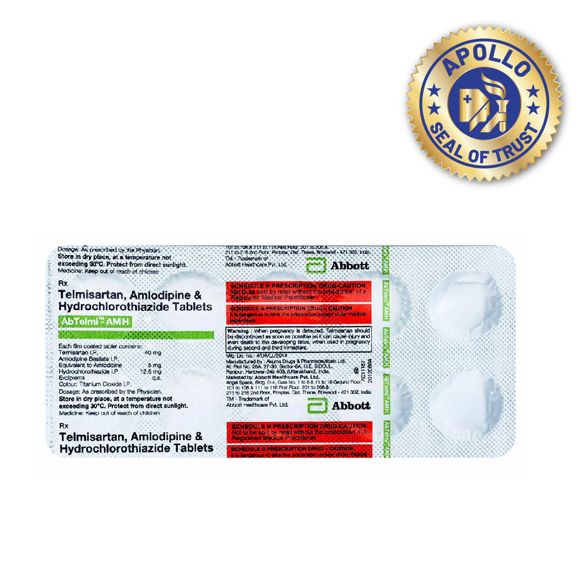 Abtelmi-AMH 40/5/12.5mg Tablet | Uses, Side Effects, Price | Apollo ...