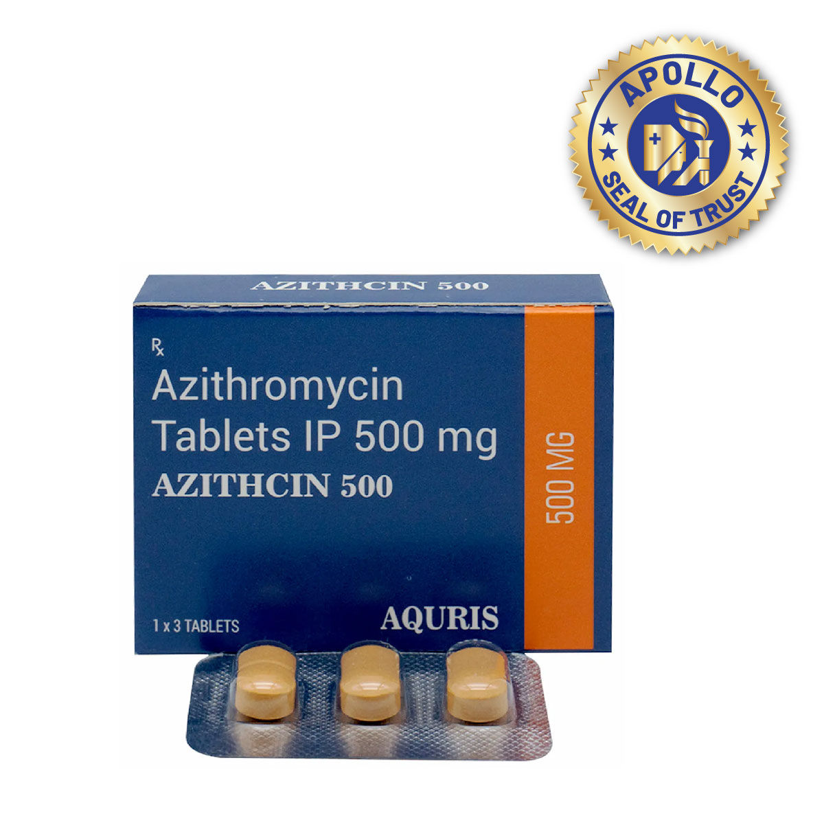 Aquris Azithcin 500 Tablet | Uses, Side Effects, Price | Apollo Pharmacy