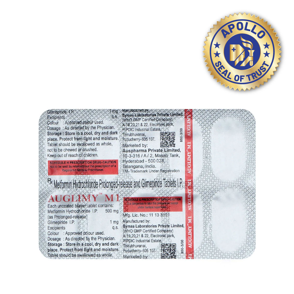 Auglimy M1 Tablet | Uses, Side Effects, Price | Apollo Pharmacy
