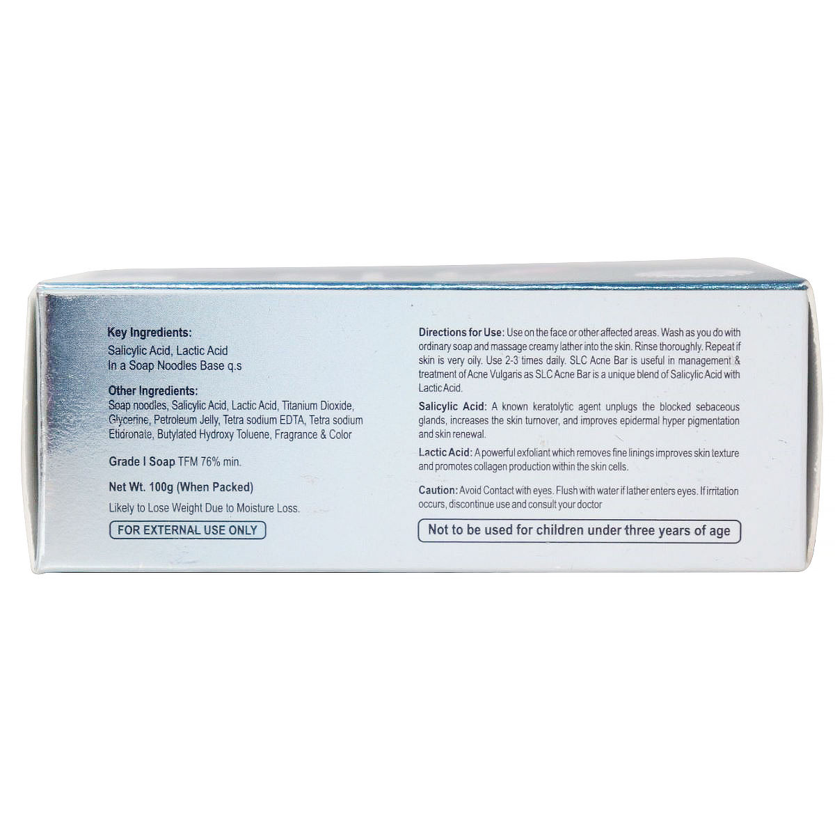 SLC Acne Bar, 100 gm Price, Uses, Side Effects, Composition - Apollo ...