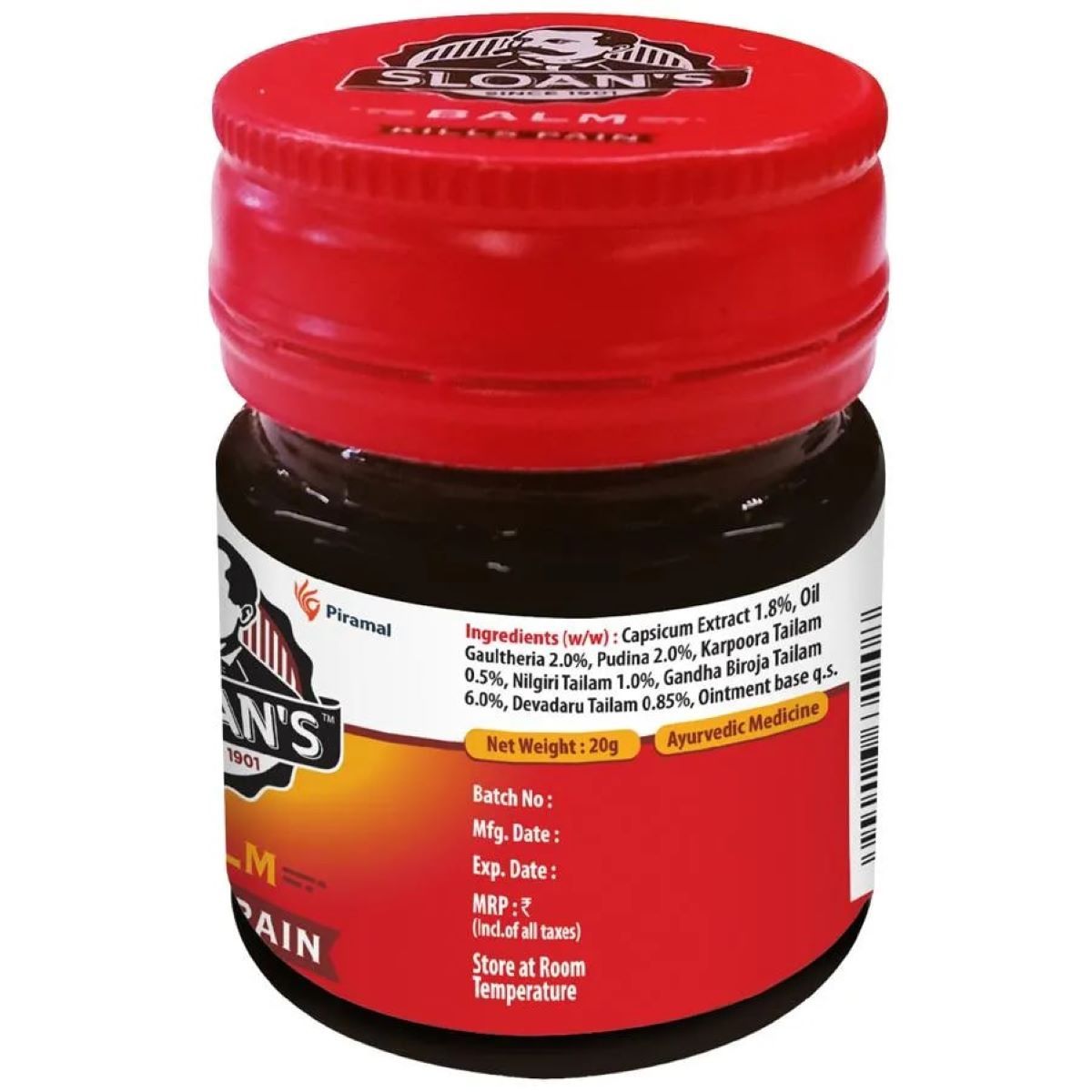 Sloan's Balm, 20 gm Price, Uses, Side Effects, Composition - Apollo ...