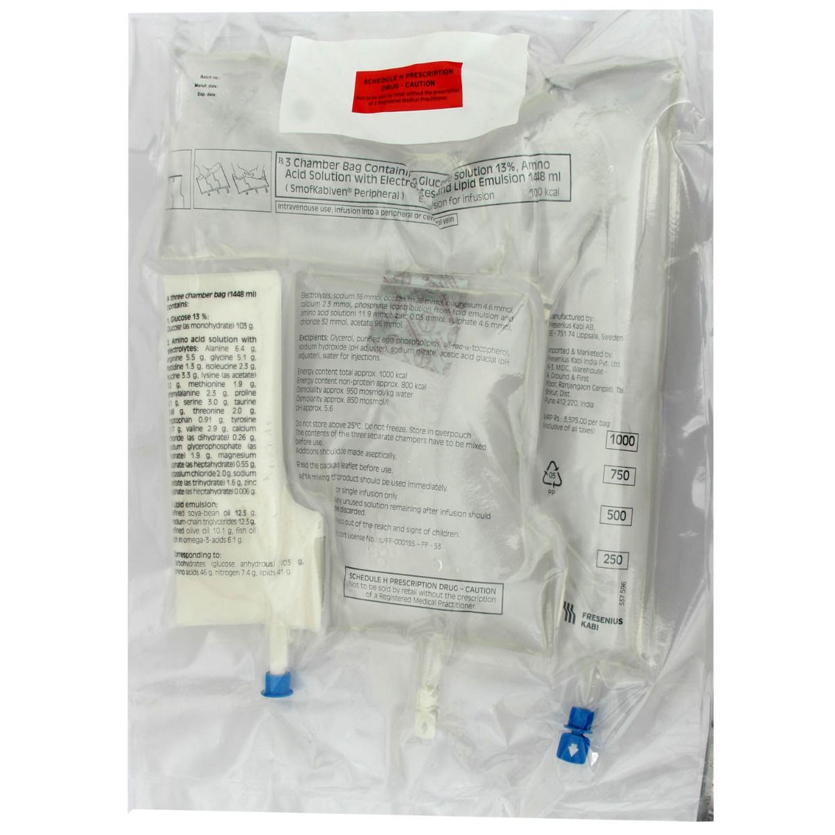 Smofkabiven Infusion 1448 ml | Uses, Side Effects, Price | Apollo Pharmacy