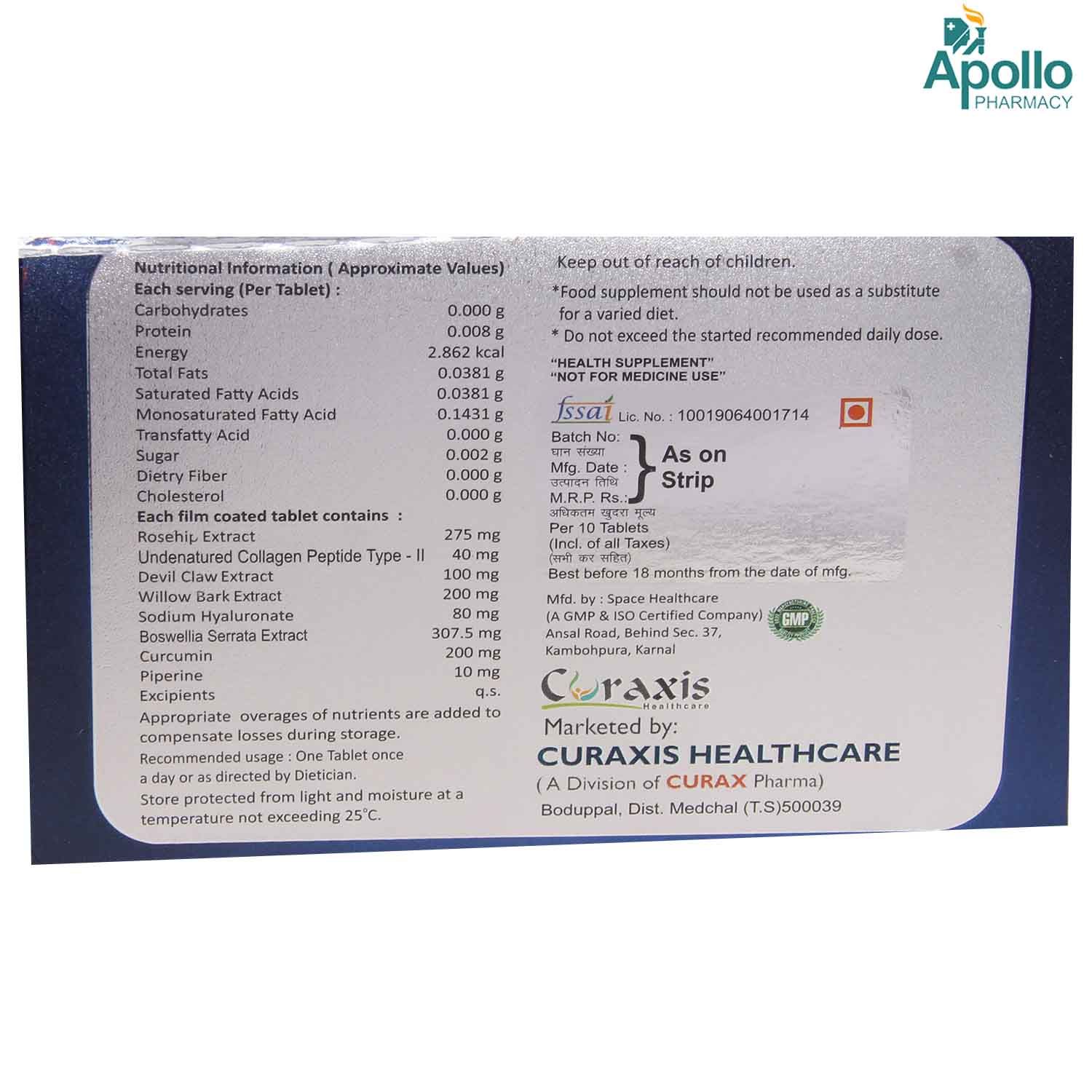 Smoothjoint Tablet 10's Price, Uses, Side Effects, Composition - Apollo ...