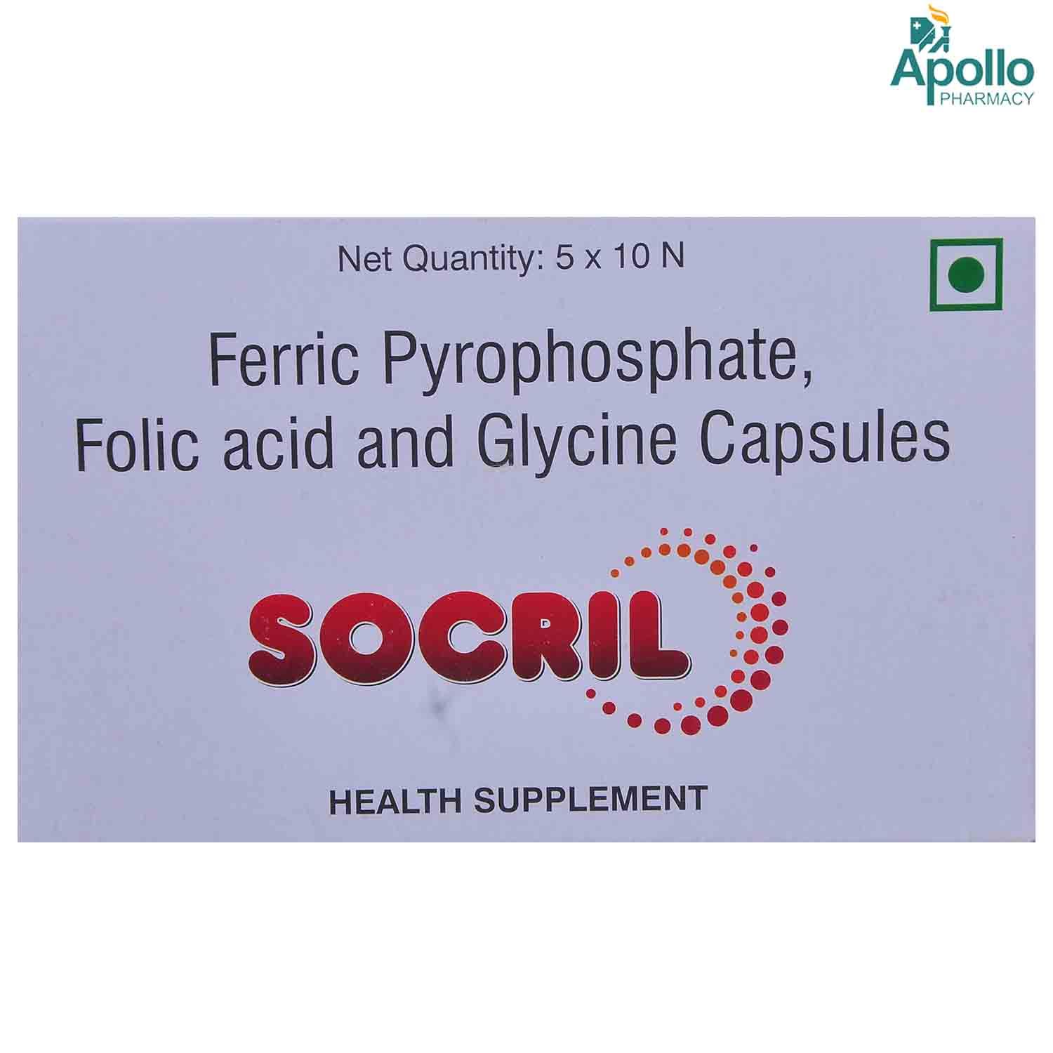 Socril Capsule 10's Price, Uses, Side Effects, Composition - Apollo ...