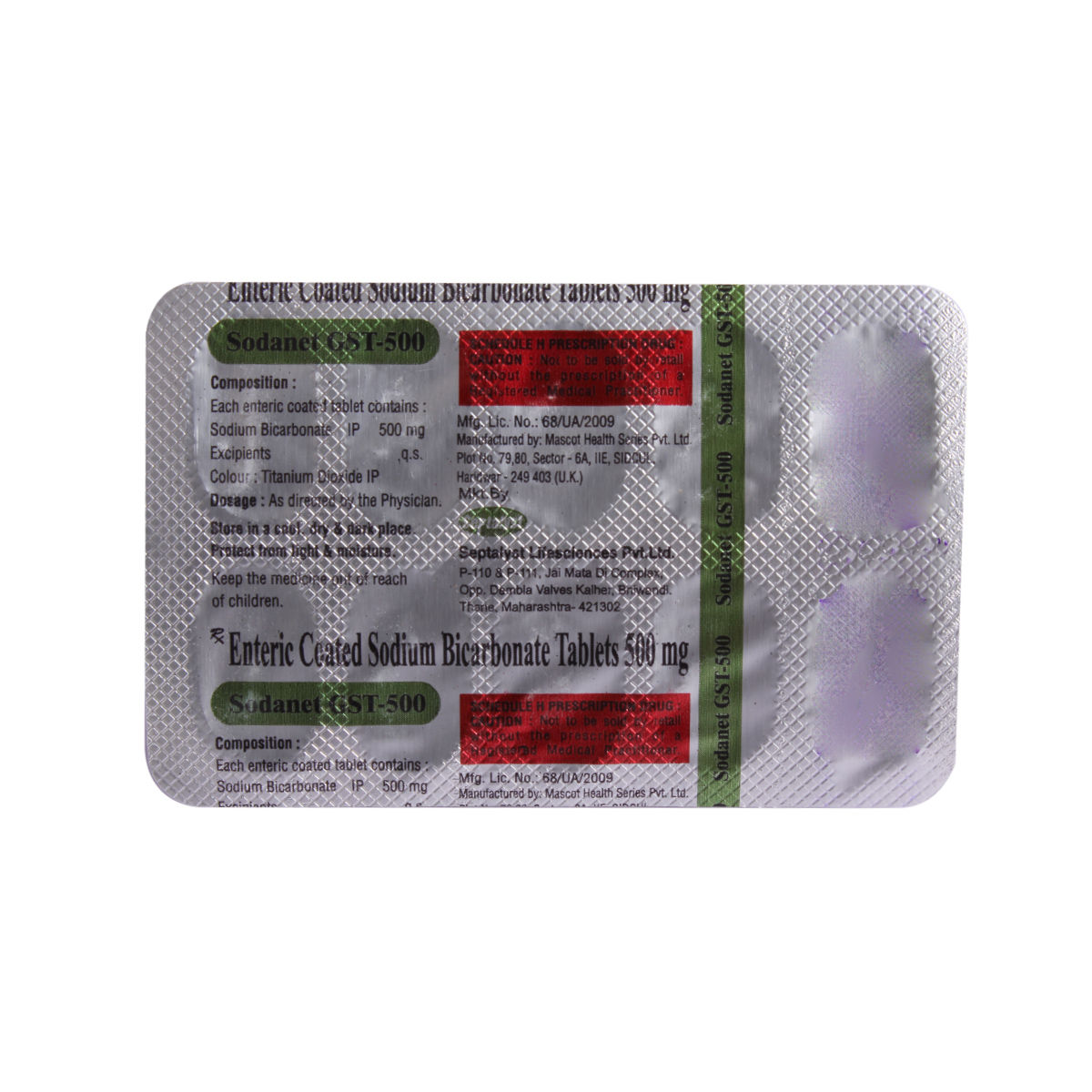Sodanet GST-500 Tablet 10's Price, Uses, Side Effects, Composition ...