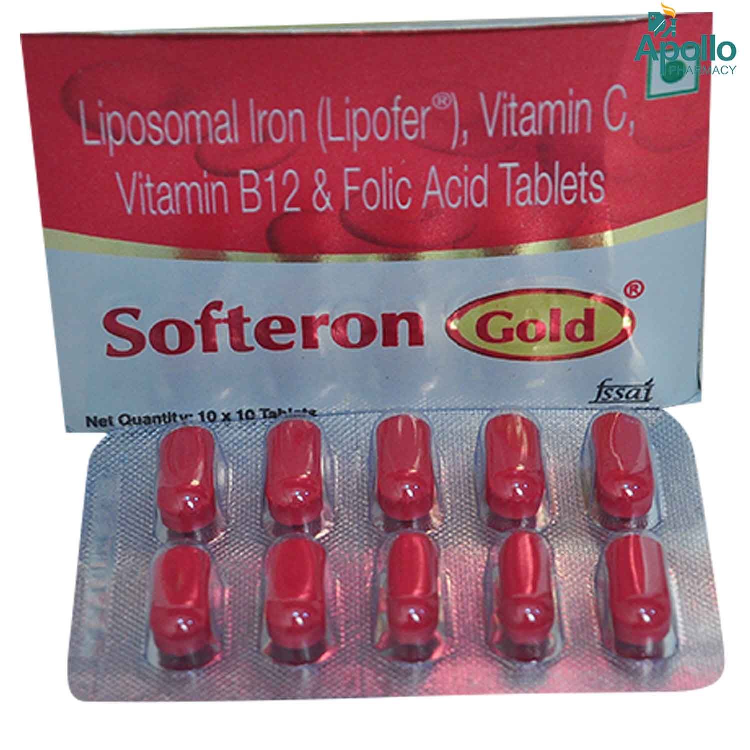Softeron Gold Tablet 10's Price, Uses, Side Effects, Composition ...