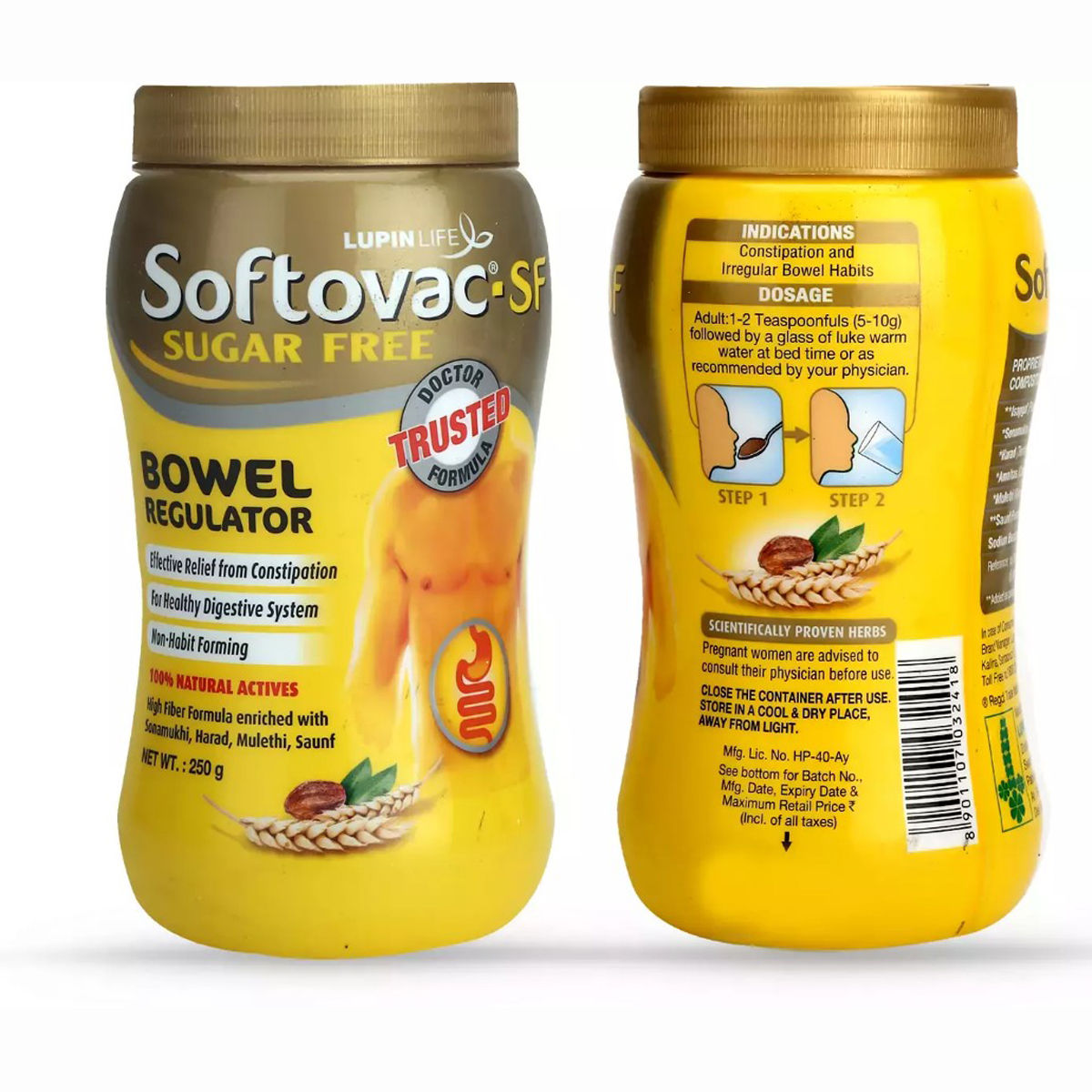 Softovac-SF Sugar Free Bowel Regulator Powder, 250 gm Price, Uses, Side ...