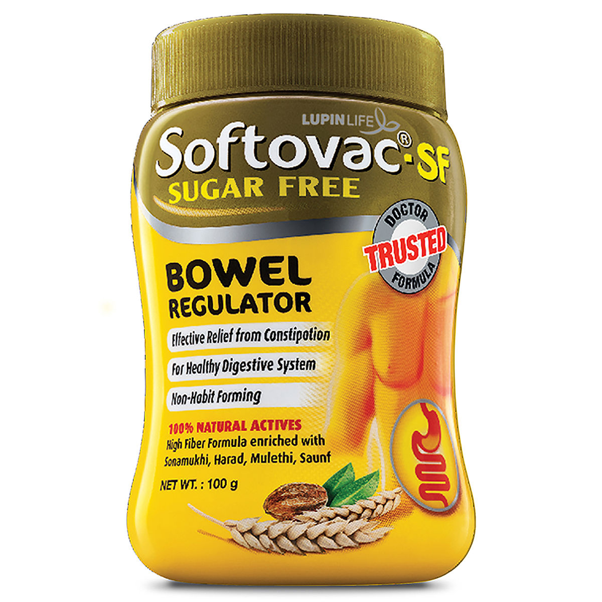 Buy Softovac Sugar Free Bowel Regulator Powder, 100 gm | 19 Minutes ...