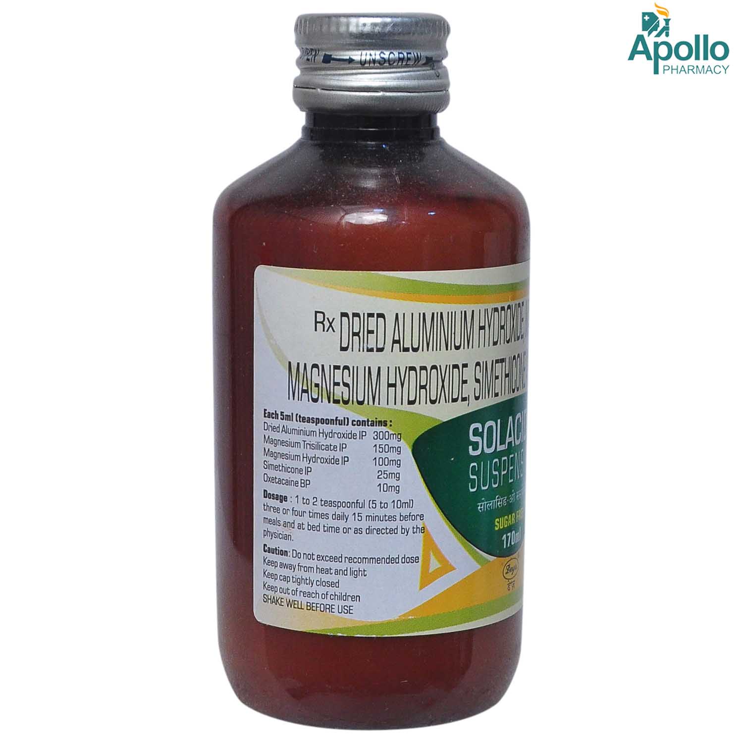 Solacid-O Sugar Free Suspension 170 ml Price, Uses, Side Effects ...