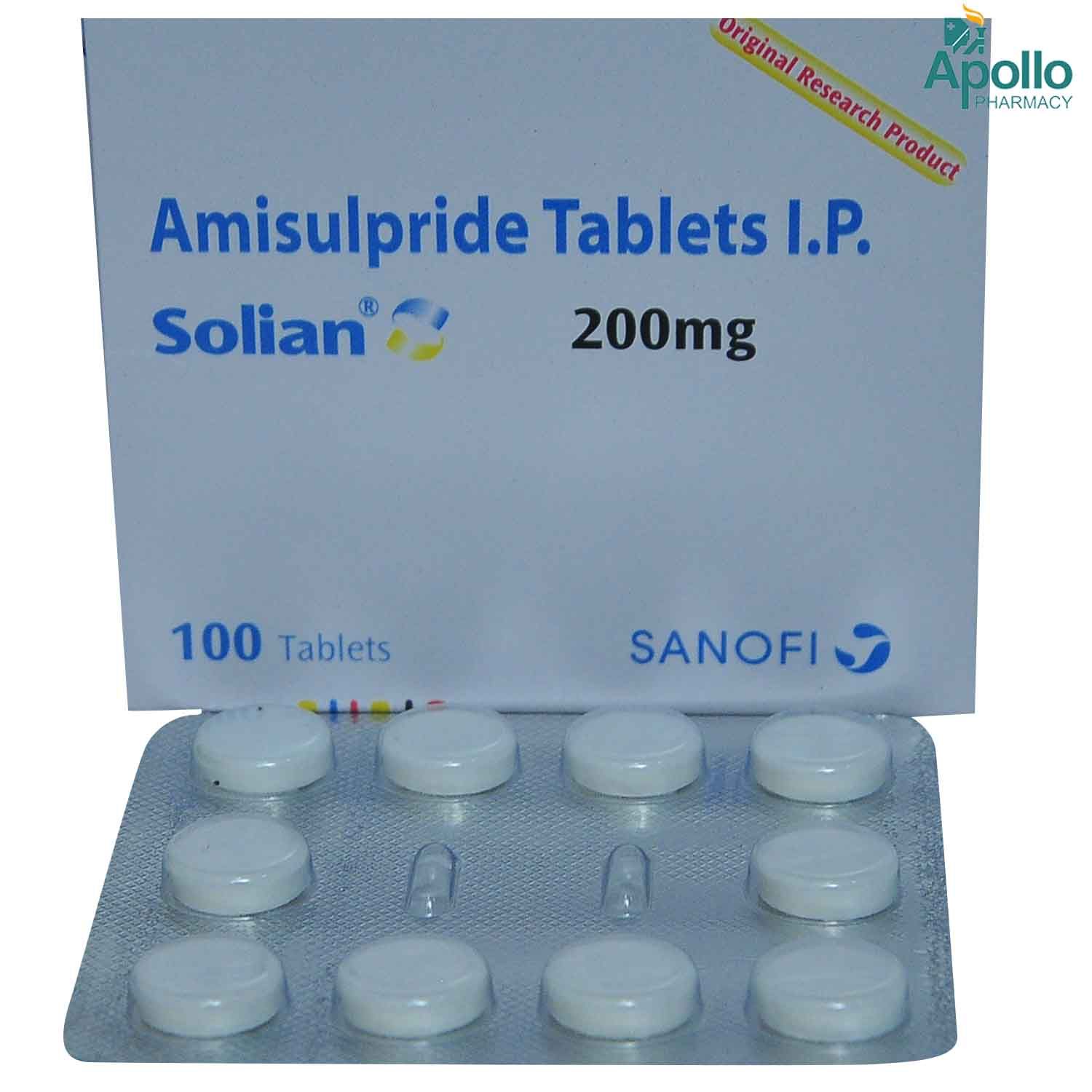 SOLIAN 200MG TABLET Price, Uses, Side Effects, Composition - Apollo ...