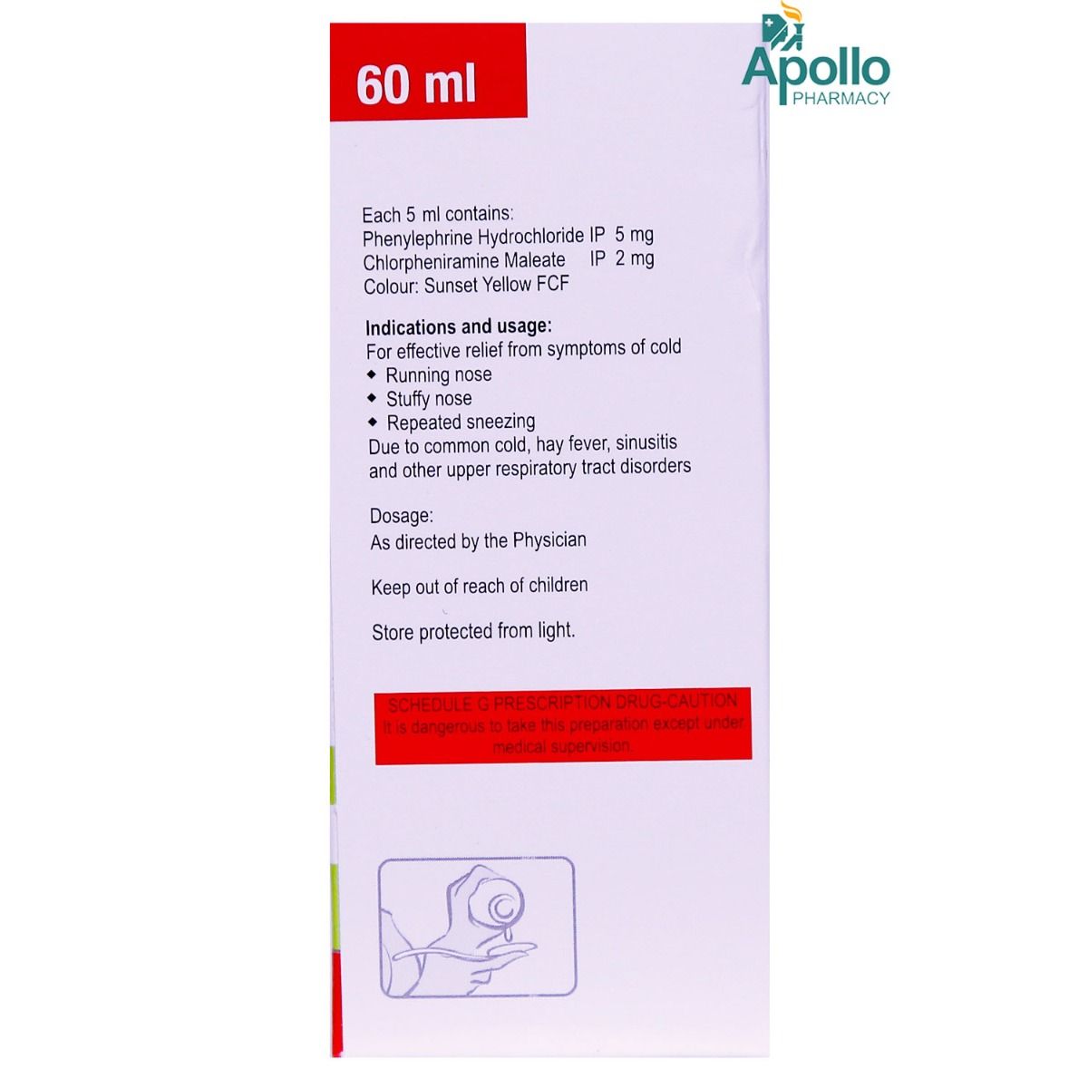 Solvin Cold AF Syrup 60 ml Price, Uses, Side Effects, Composition - Apollo Pharmacy
