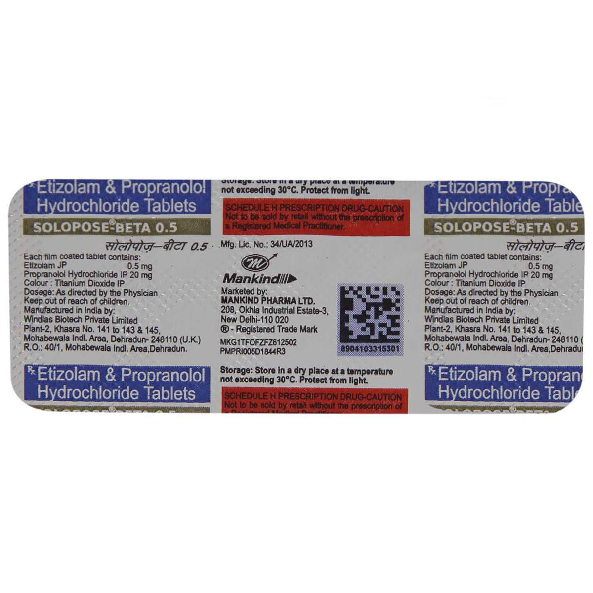 SOLOPOSE BETA 0.5MG TABLET | Uses, Side Effects, Price | Apollo Pharmacy