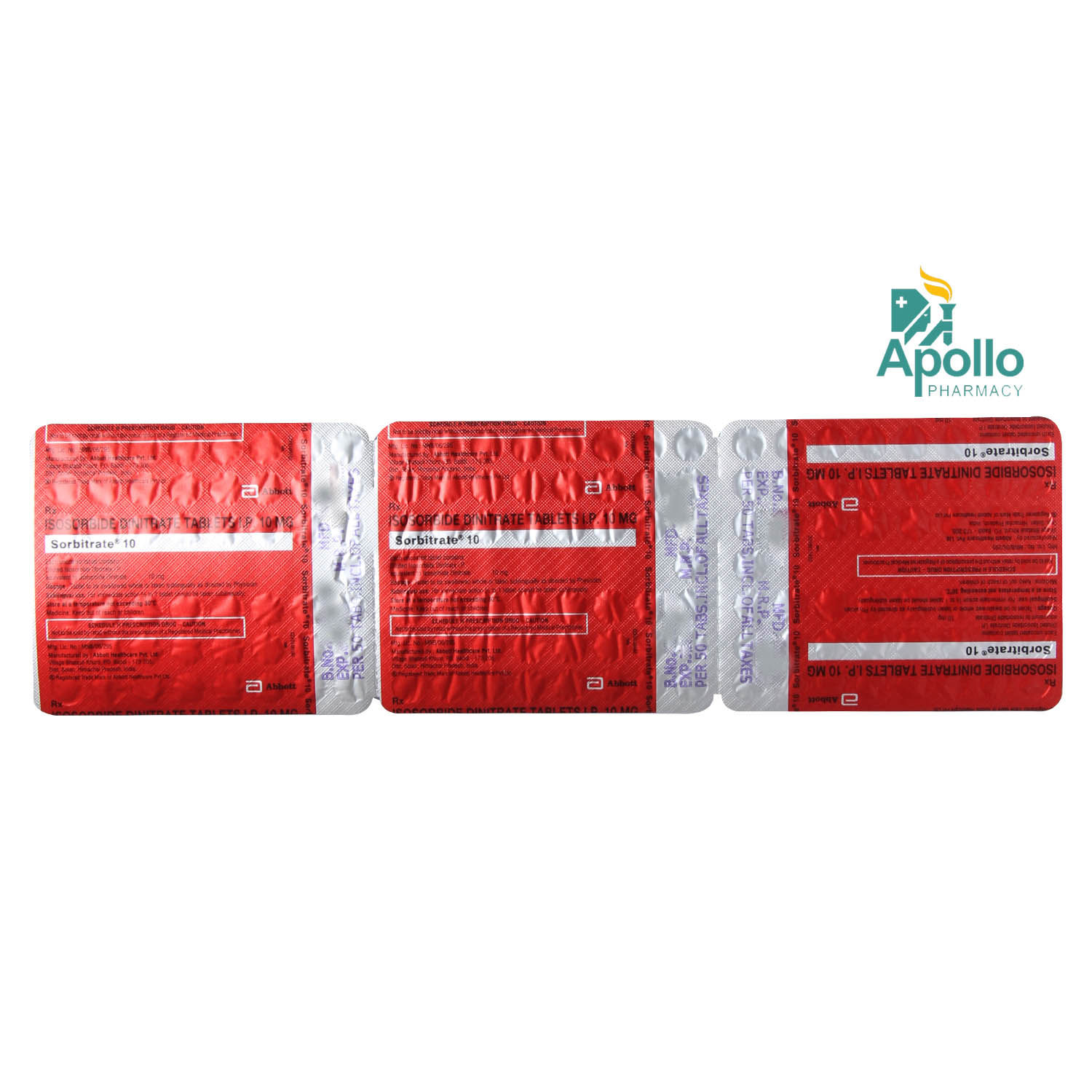 Sorbitrate 10 Tablet 50's Price, Uses, Side Effects, Composition ...