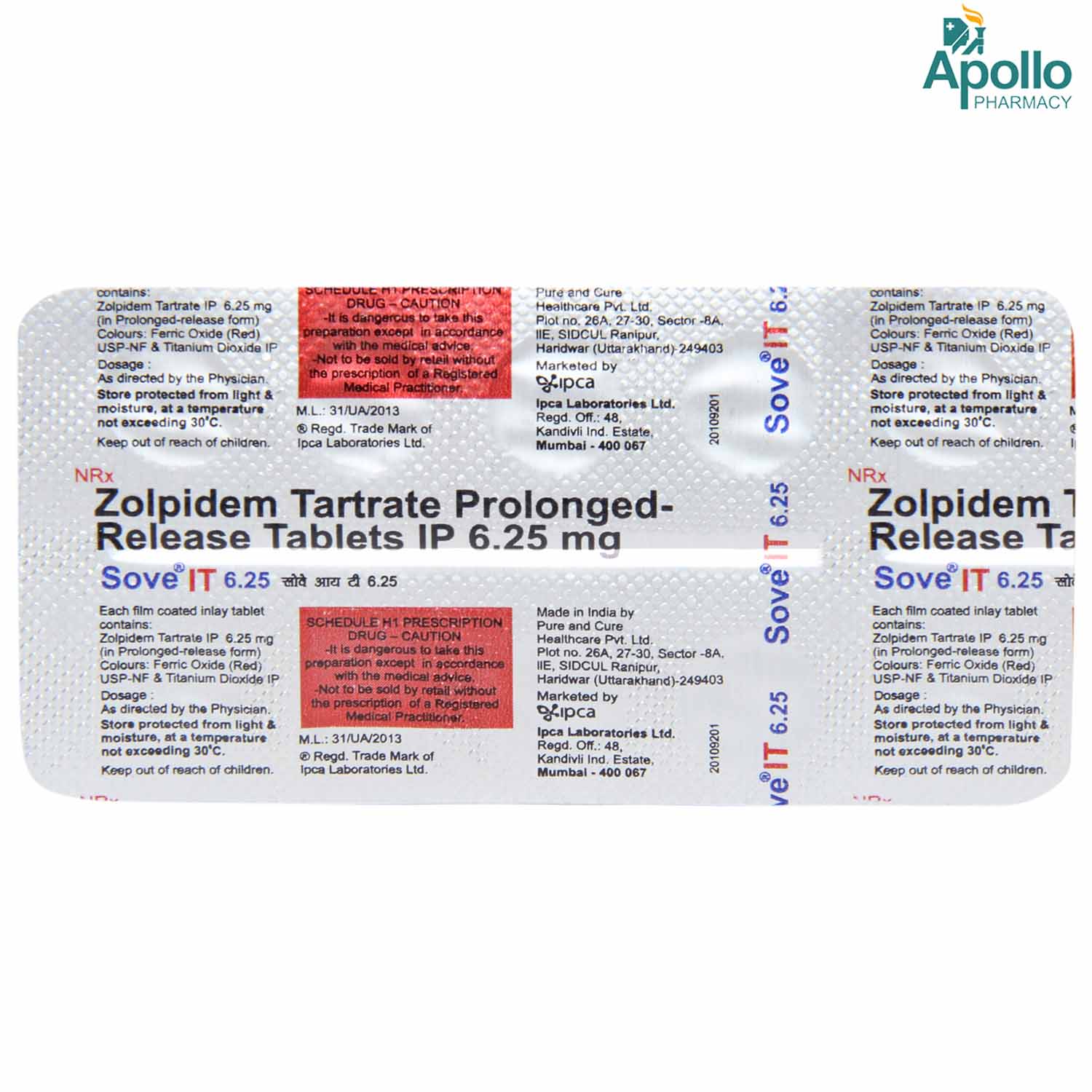SOVE IT 6.25MG TABLET Price, Uses, Side Effects, Composition - Apollo ...