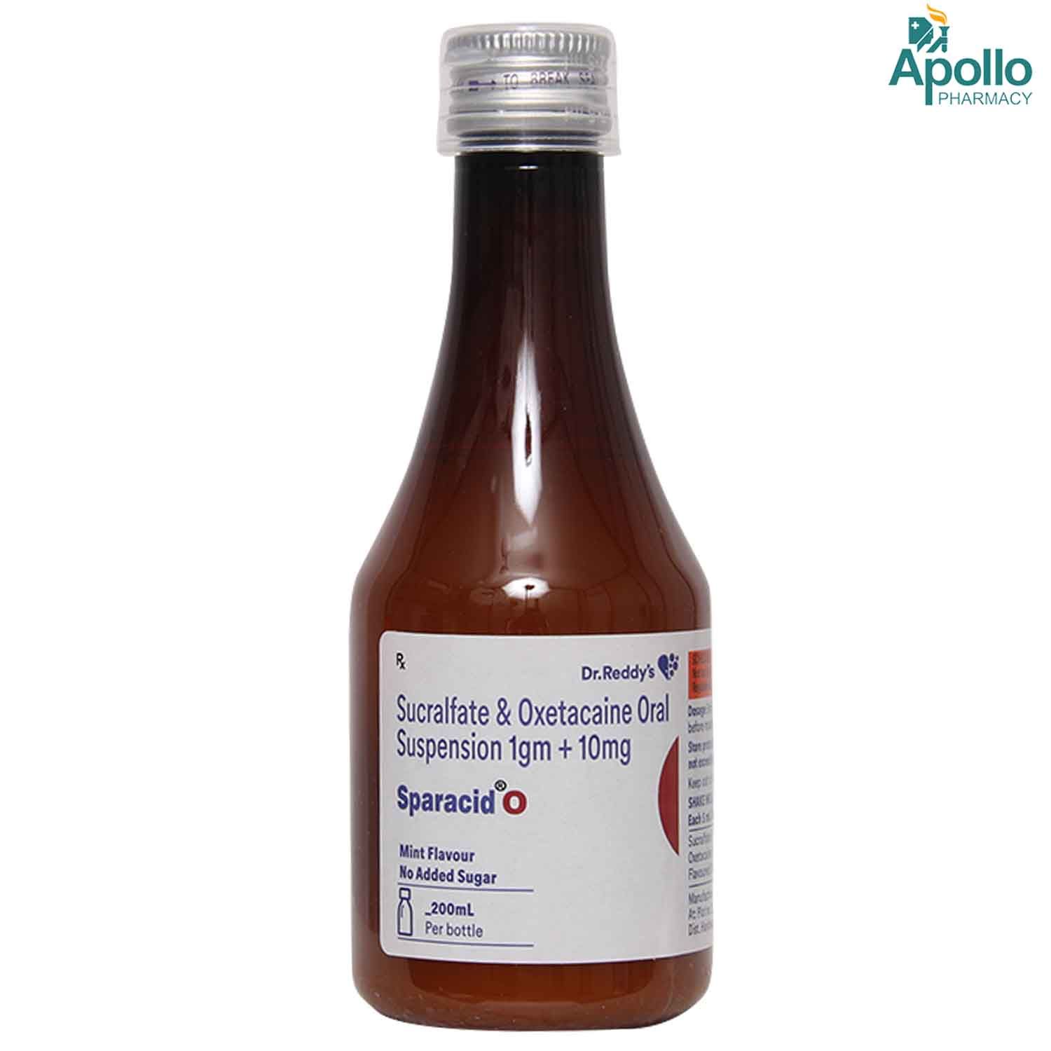 Sparacid O Mint Suspension 200 ml Price, Uses, Side Effects ...
