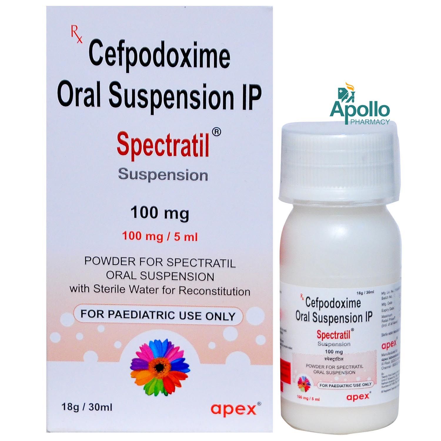 Spectratil 100 mg Syrup 5 ml Price, Uses, Side Effects, Composition ...