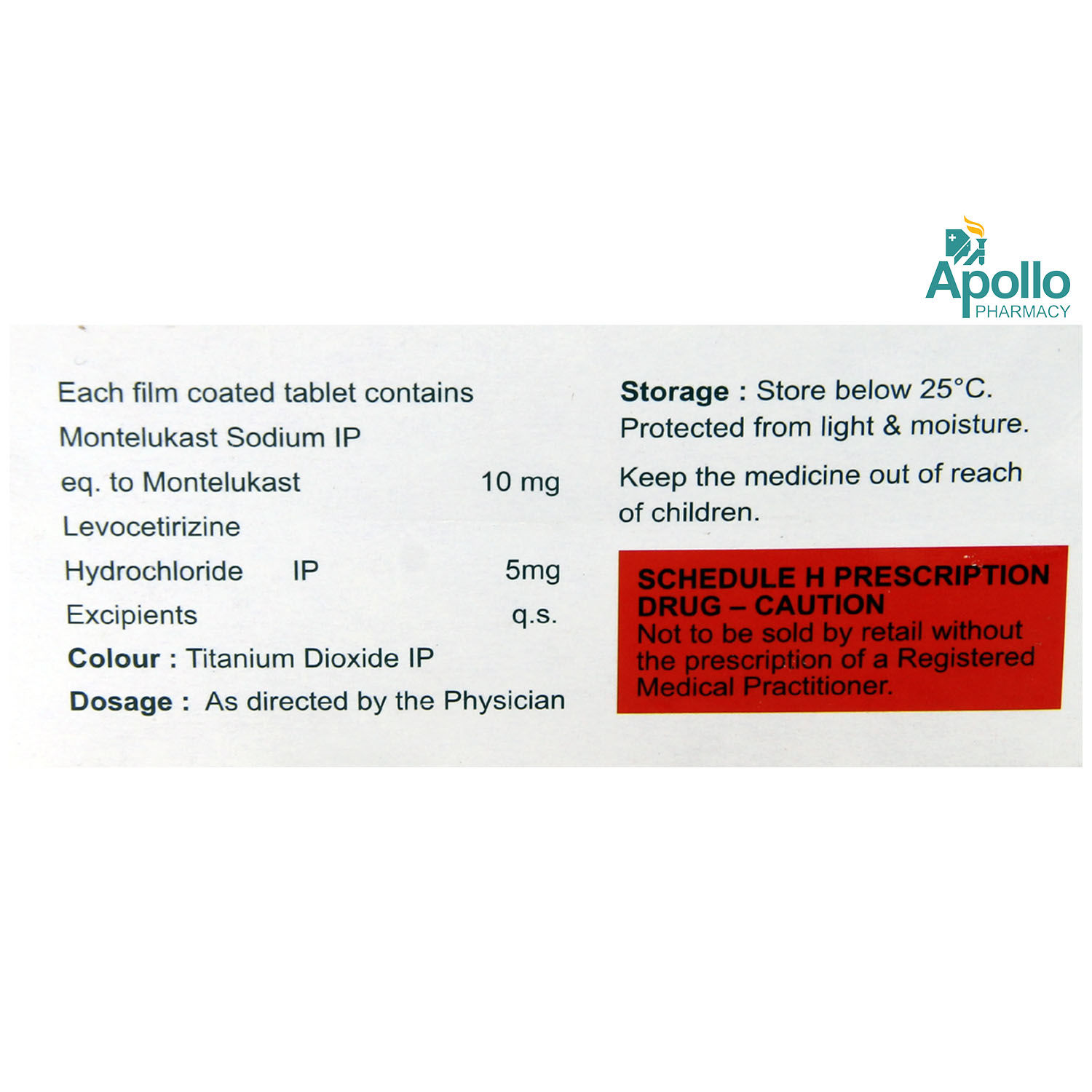 Spiromont L Tablet 10's Price, Uses, Side Effects, Composition - Apollo ...