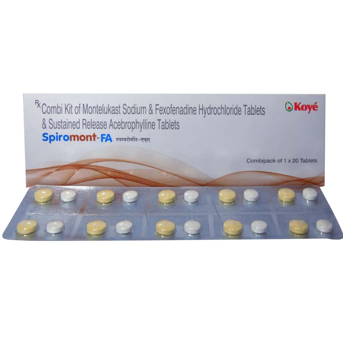 Spiromont-FA Tablet Combikit 1's Price, Uses, Side Effects, Composition ...