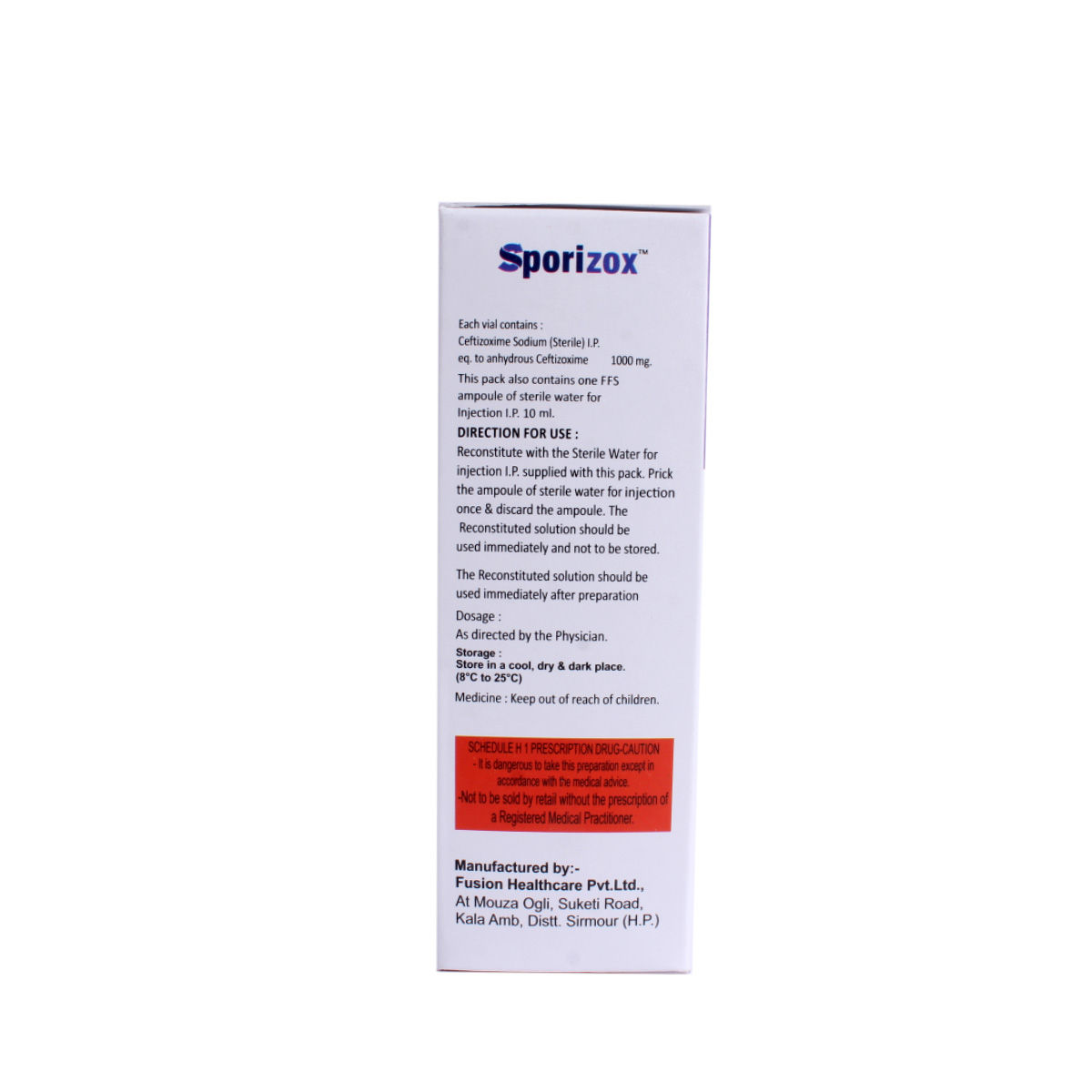 Sporizox Injection 1 gm Price, Uses, Side Effects, Composition - Apollo ...