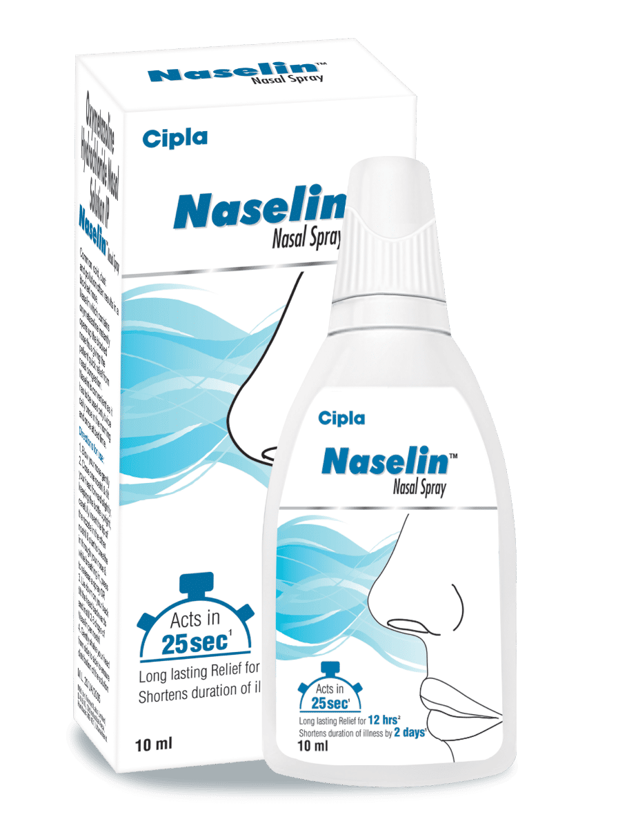 Naselin Nasal Spray, 10 ml Price, Uses, Side Effects, Composition ...