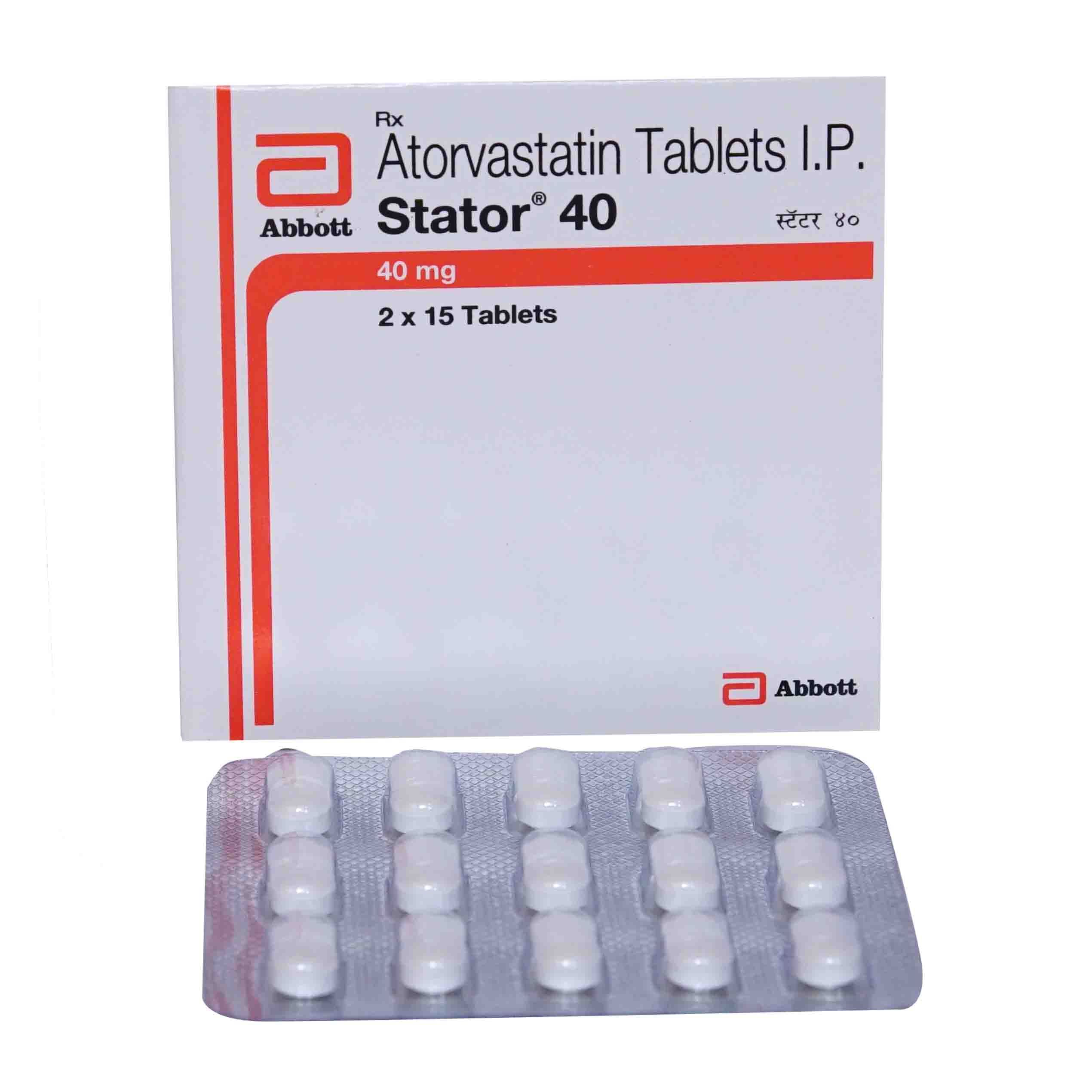 STATOR 40MG TABLET Price, Uses, Side Effects, Composition - Apollo Pharmacy