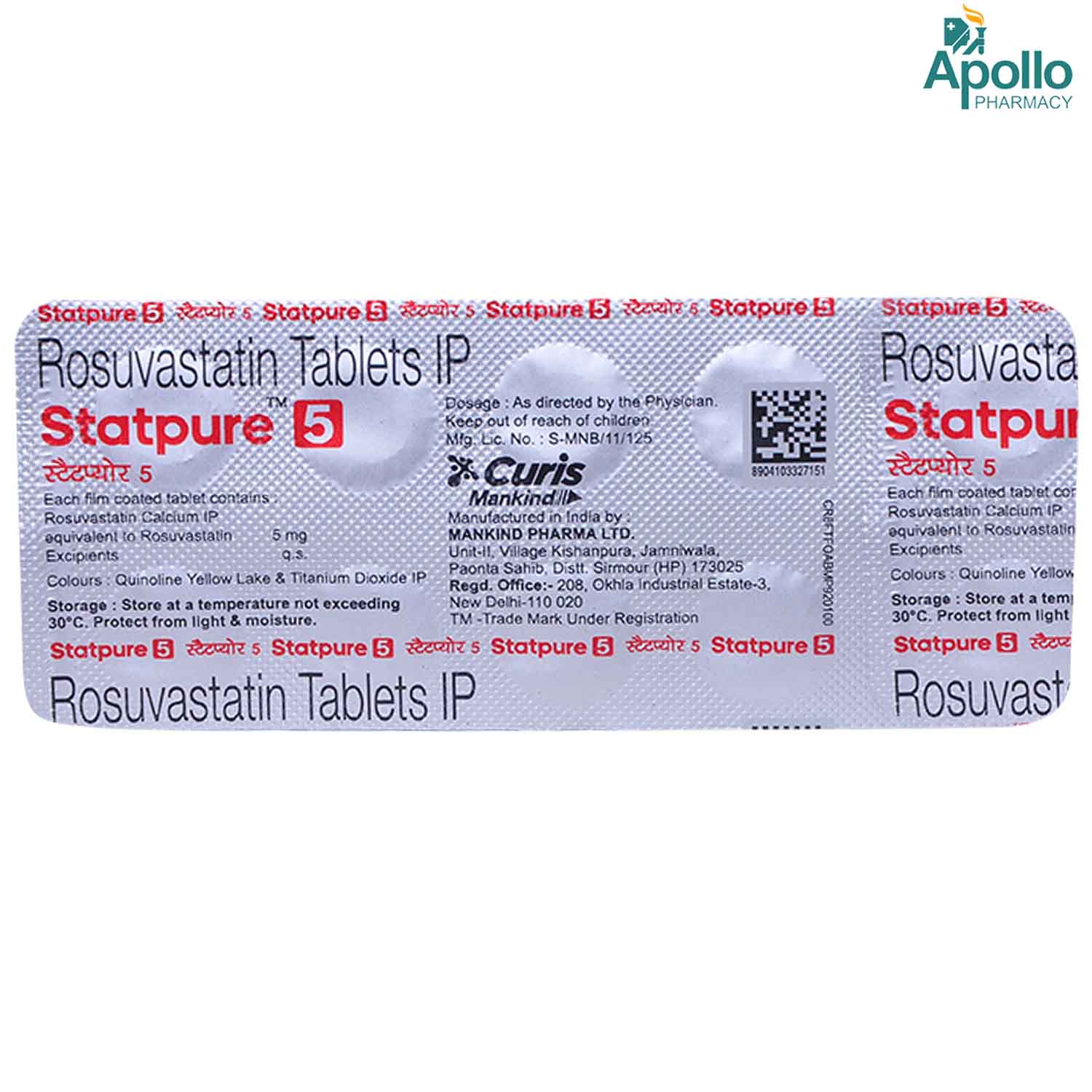 Statpure 5 Tablet 10's Price, Uses, Side Effects, Composition - Apollo ...