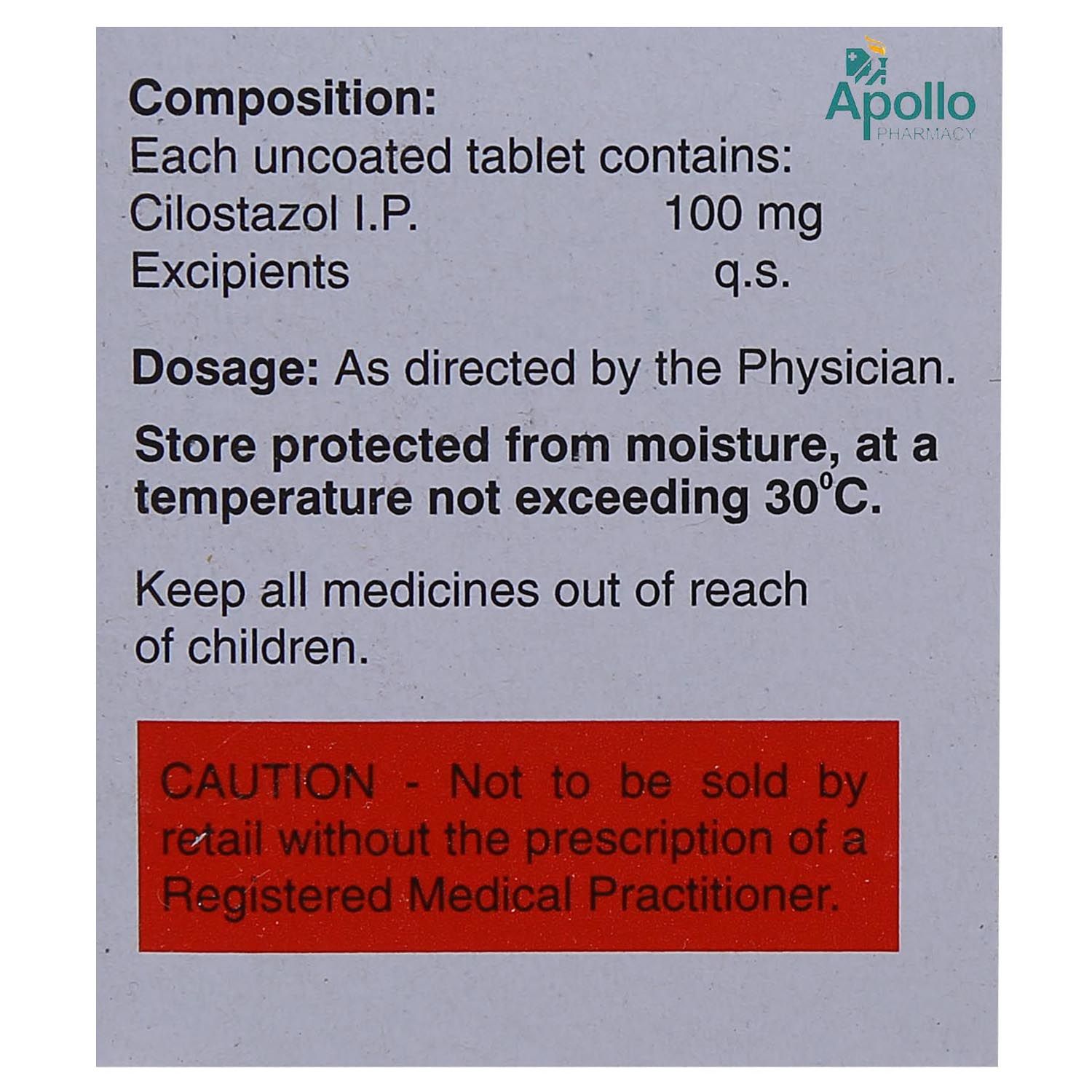 Stiloz 100 Tablet 15's Price, Uses, Side Effects, Composition - Apollo ...