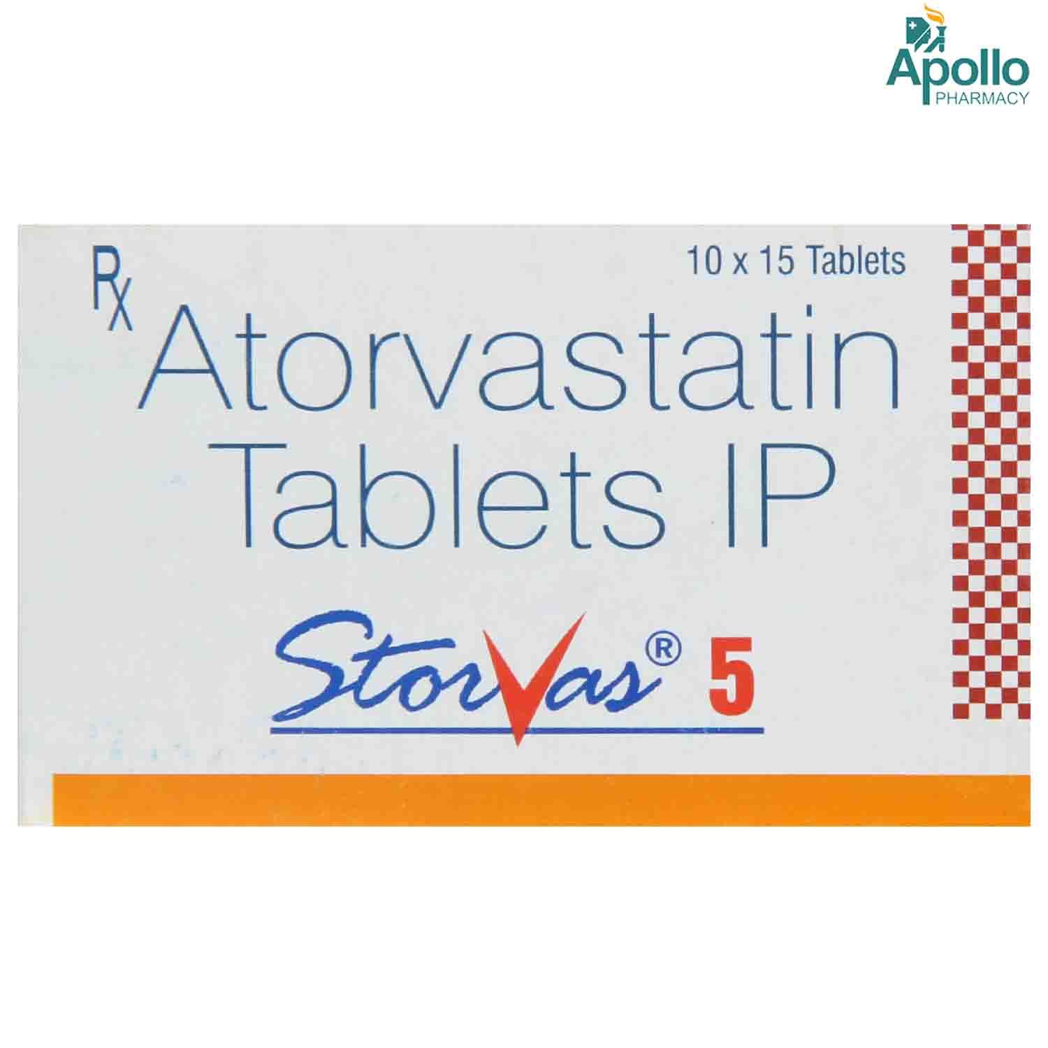 Storvas 5 Tablet 15's Price, Uses, Side Effects, Composition - Apollo ...