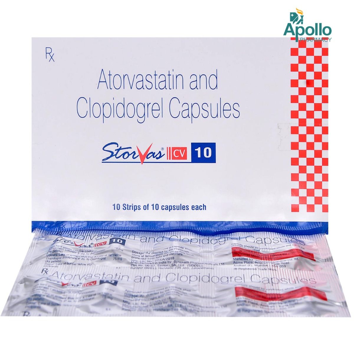 Storvas CV 10 Capsule | Uses, Side Effects, Price | Apollo Pharmacy