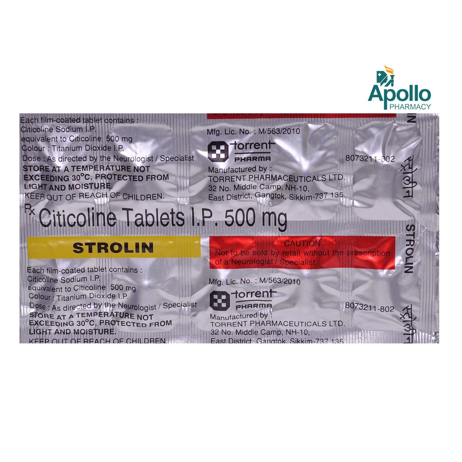 Strolin 500 mg Tablet 10's Price, Uses, Side Effects, Composition ...