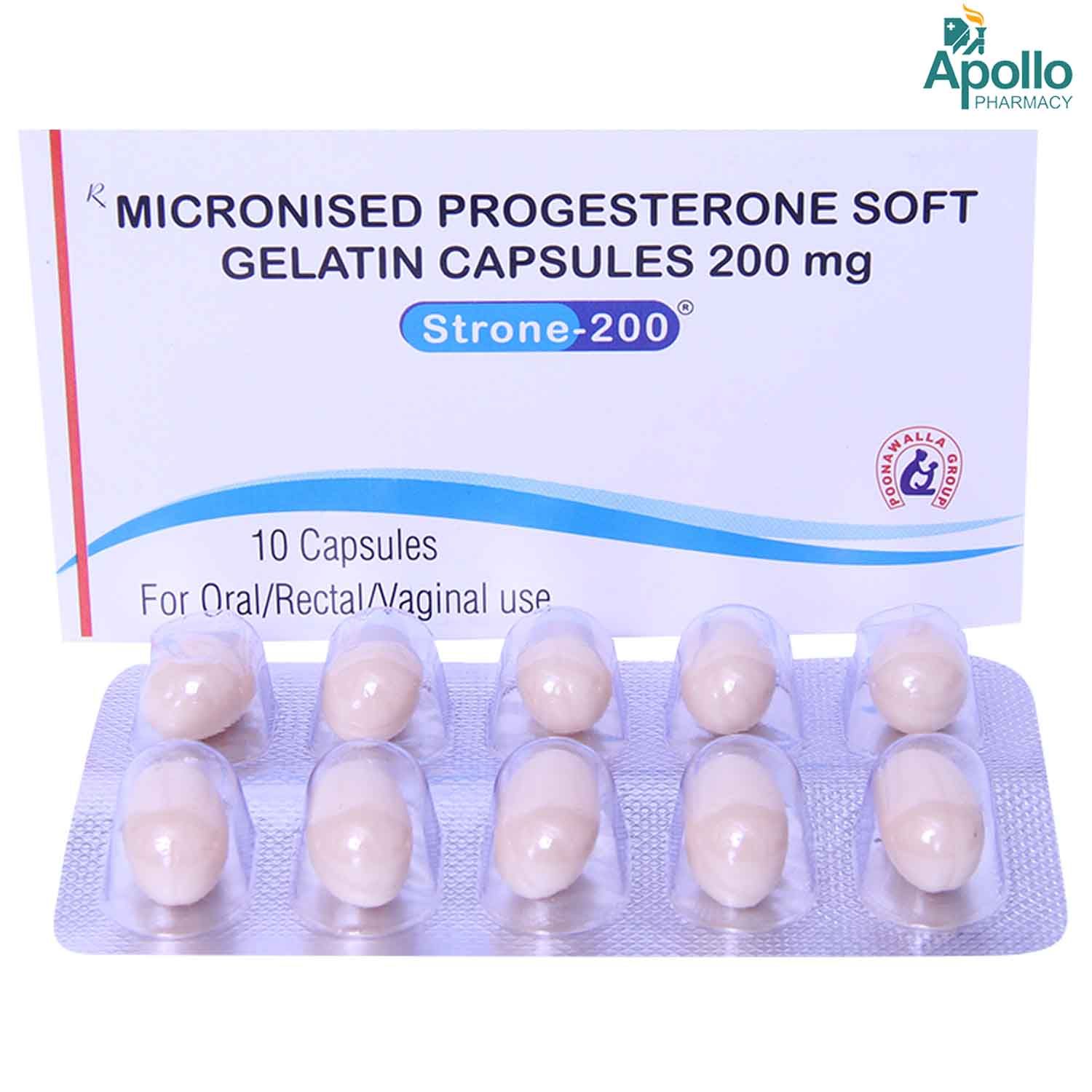 Strone-200 Capsule | Uses, Side Effects, Price | Apollo Pharmacy