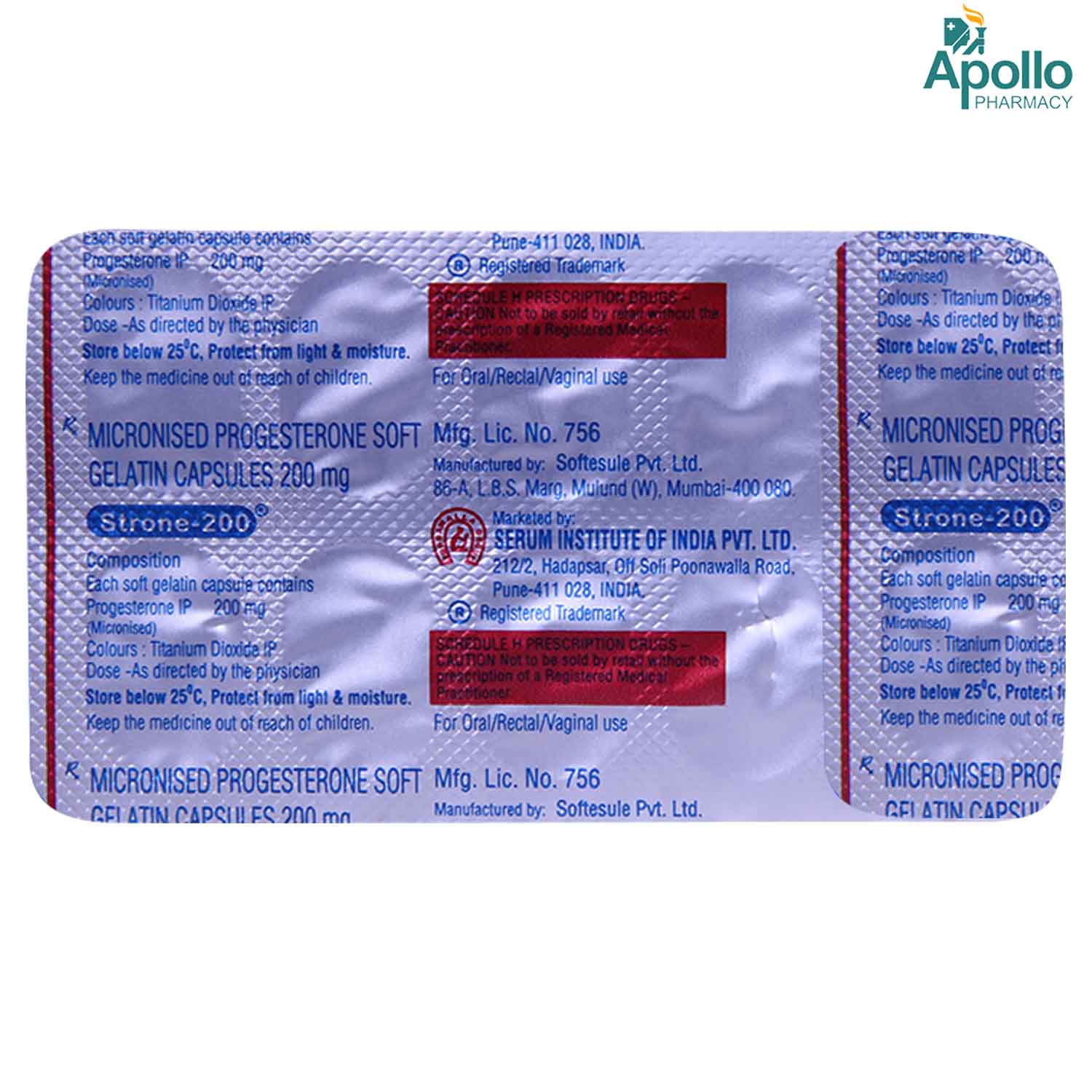 Strone-200 Capsule | Uses, Side Effects, Price | Apollo Pharmacy