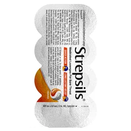 Buy Strepsils Orange Lozenges for Sore Throat, 8 Count | 19 Minutes ...