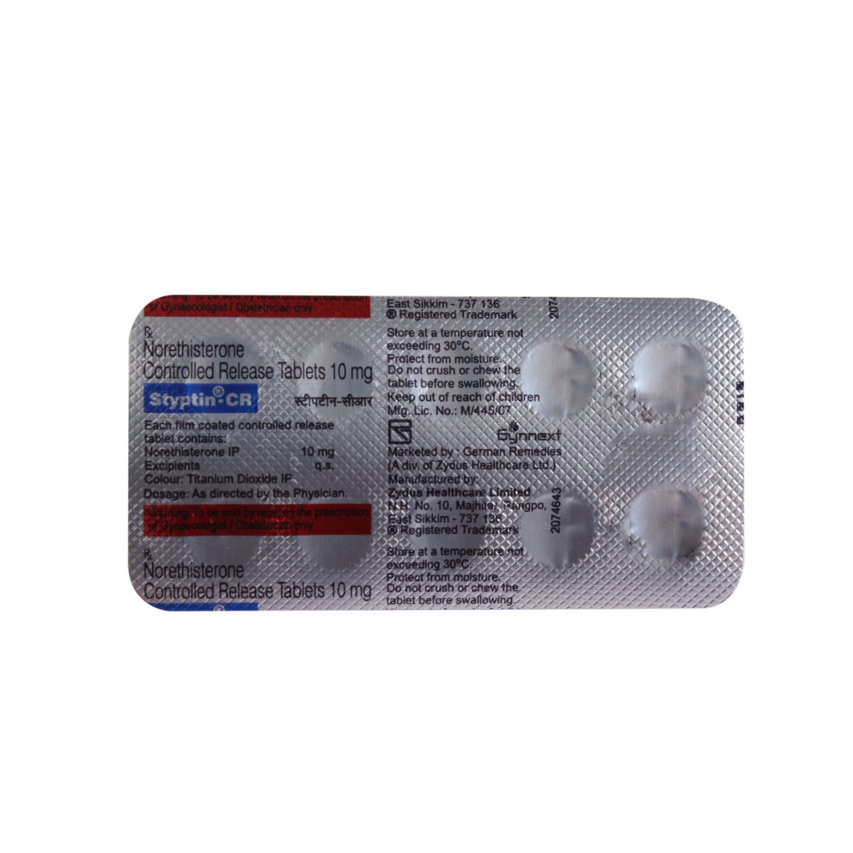 Styptin-CR 10 mg Tablet | Uses, Side Effects, Price | Apollo Pharmacy