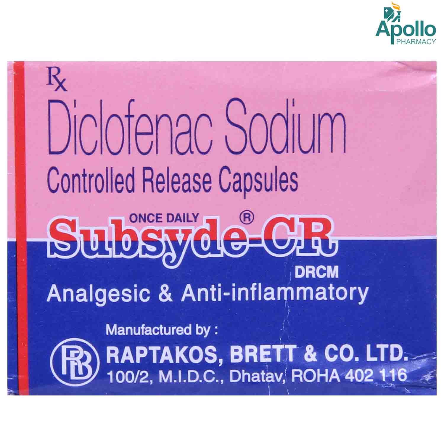 Subsyde-CR Capsule | Uses, Side Effects, Price | Apollo Pharmacy