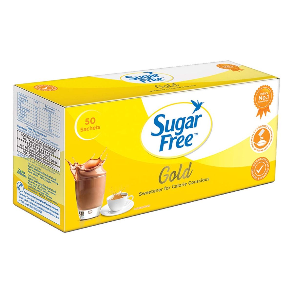 Sugar Free Gold Low Calorie Sweetener, 50 Count Price, Uses, Side ...