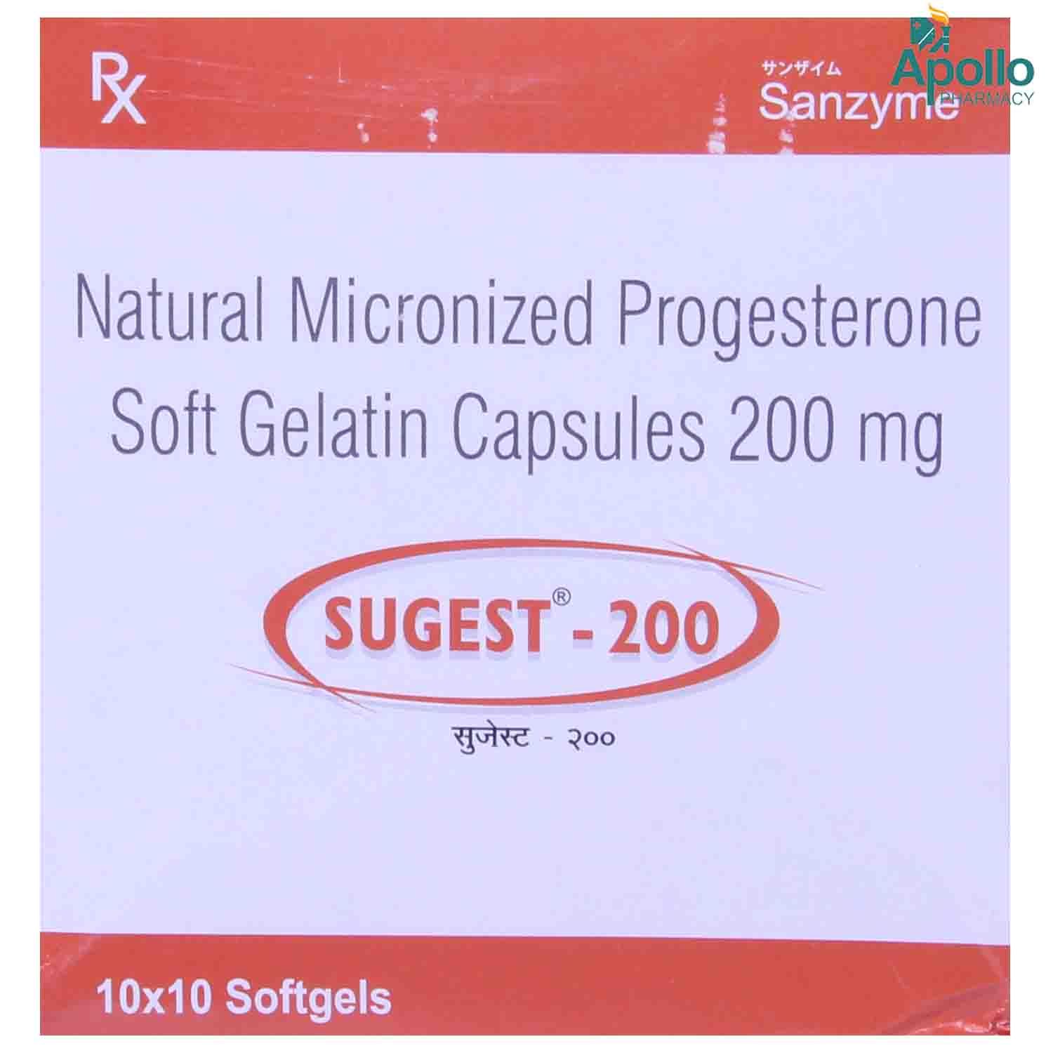 Sugest-200 Capsule | Uses, Side Effects, Price | Apollo Pharmacy