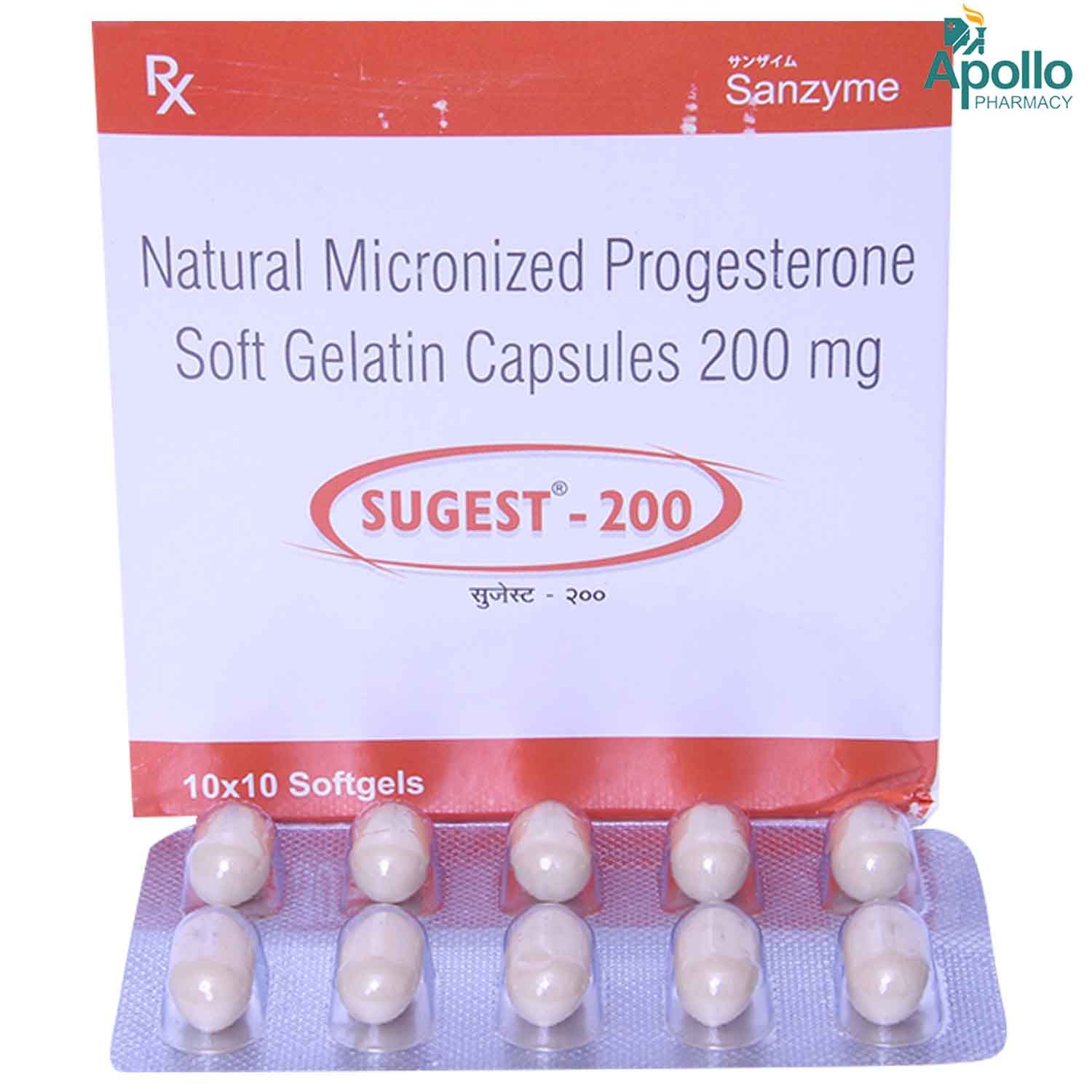 Sugest-200 Capsule 10's Price, Uses, Side Effects, Composition - Apollo ...