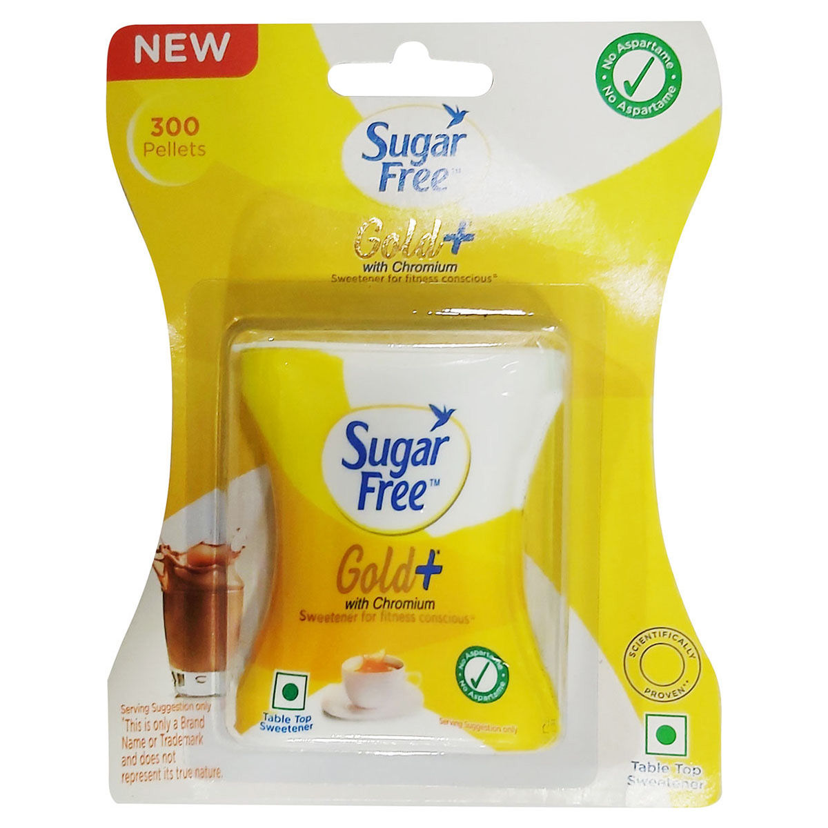 Buy Sugar Free Gold Plus Low Calorie Sweetener, 300 Pellets | 19 ...