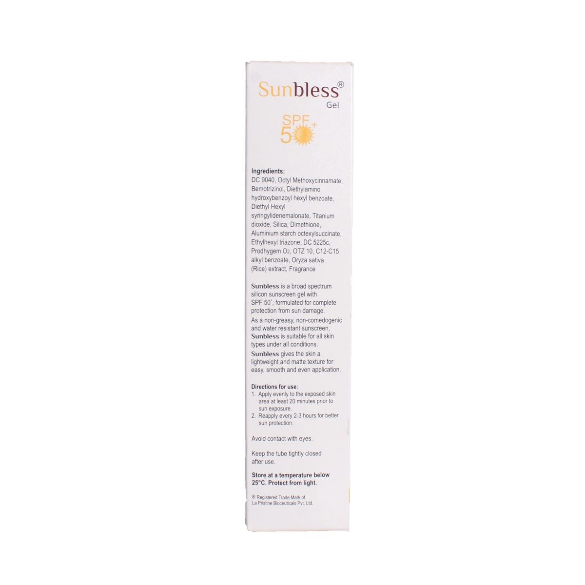 Sunbless SPF 50+ Silicon Sunscreen Gel 60 gm Price, Uses, Side Effects ...