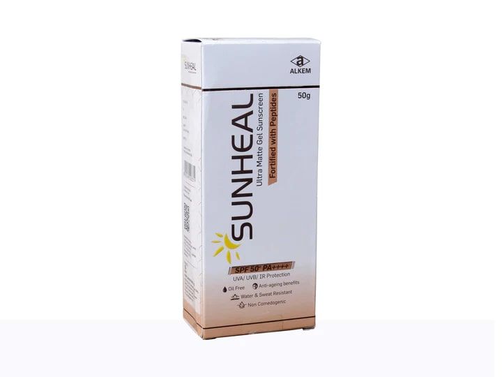 Sunheal SPF 50+ PA++++ Ultra Matte Sunscreen Gel, 50 gm Price, Uses ...