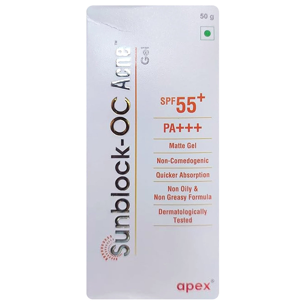 Buy Sunblock-OC Acne SPF 55+ PA+++ Gel 50 gm | 19 Minutes Delivery ...